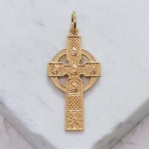 St. Cuthbert Pectoral Cross (Gold Plate, Garnet) : Gallery Byzantium