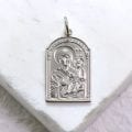 Mother of God Medallion (Silver) - Gallery Byzantium