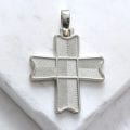 Ancient Phos Zoe Cross (Silver) (Large) - Gallery Byzantium