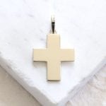 Greek Cross handcrafted in silver by Gallery Byzantium