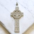 Scriptures Clergy Celtic Cross (Silver, Large) - Gallery Byzantium