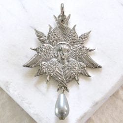 16th c. Russian Angelic Seraph Medallion (Silver with Pearl) - Gallery ...